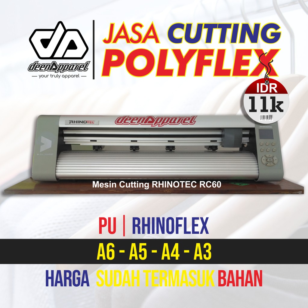Pu polyflex cutting SERVICES | Size A6 A5 A4 A3 | Free design unit screen printing | One color ...