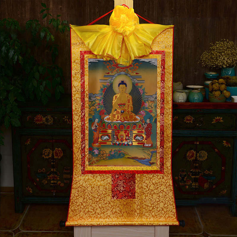 [Tangka Buddha Statue Hanging Paintings] Tibetan Style Tangka Painting ...