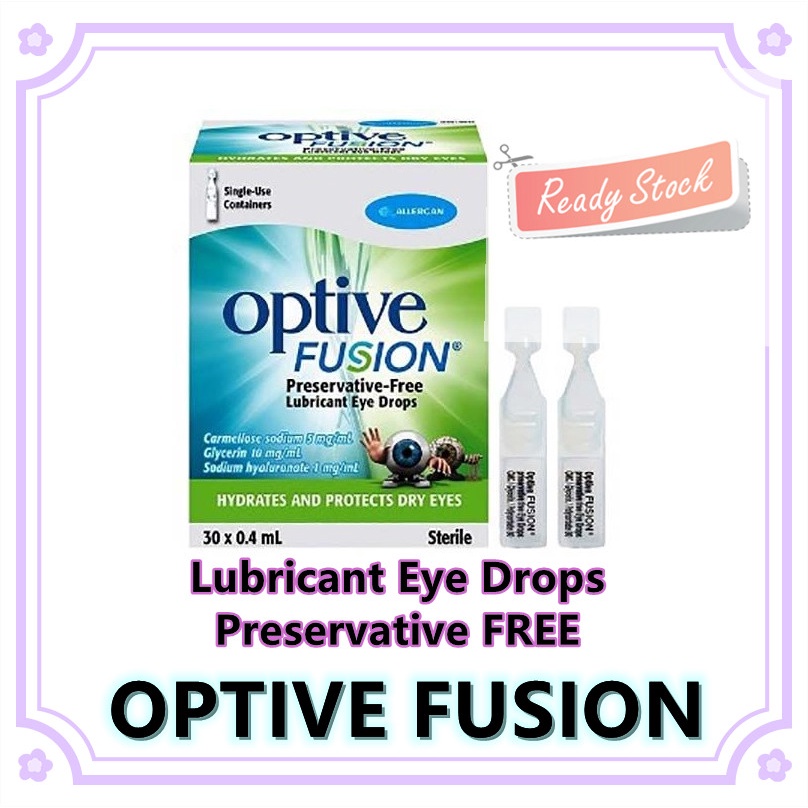 Allergan Optive Fusion UD Artificial Eye Drops - No Preservative (10 ...