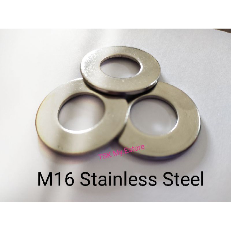 M16 Flat Washer ( Stainless Steel 304 ) | Shopee Malaysia