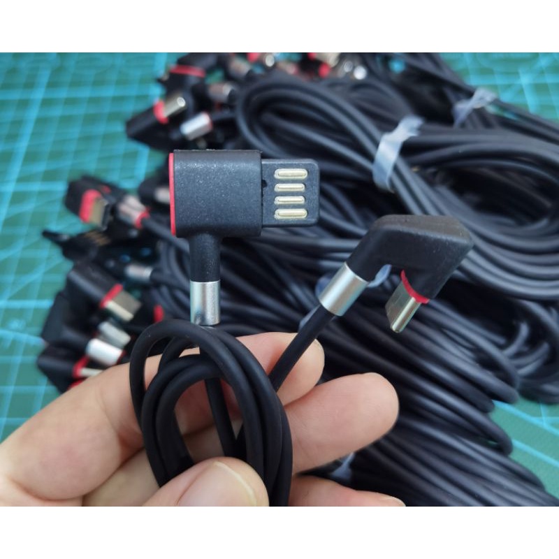 Cable Type-C 1 meter Back Bend | Shopee Malaysia