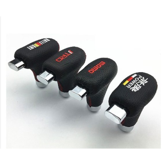 Universal Auto Car Gear Shift Knob Modified Leather Gear Knob (BLACK ...