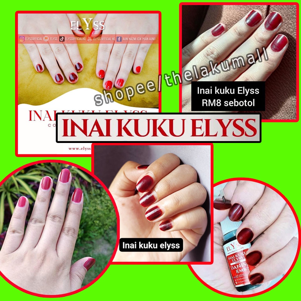 Inai Kuku Elyss Original HQ ( 2 Code Danish & Cinta ) | Shopee Malaysia