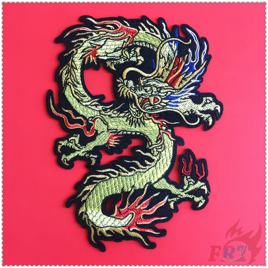 Golden Dragon Iron-on Patch 1Pc Large Size Chinese Style Dragon Diy ...