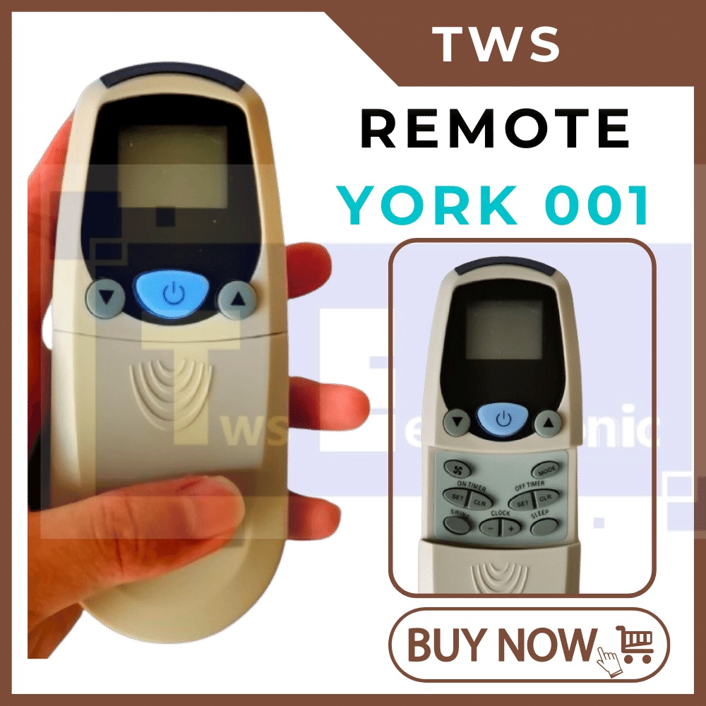 York Air Cond Remote Control 041 | Shopee Malaysia
