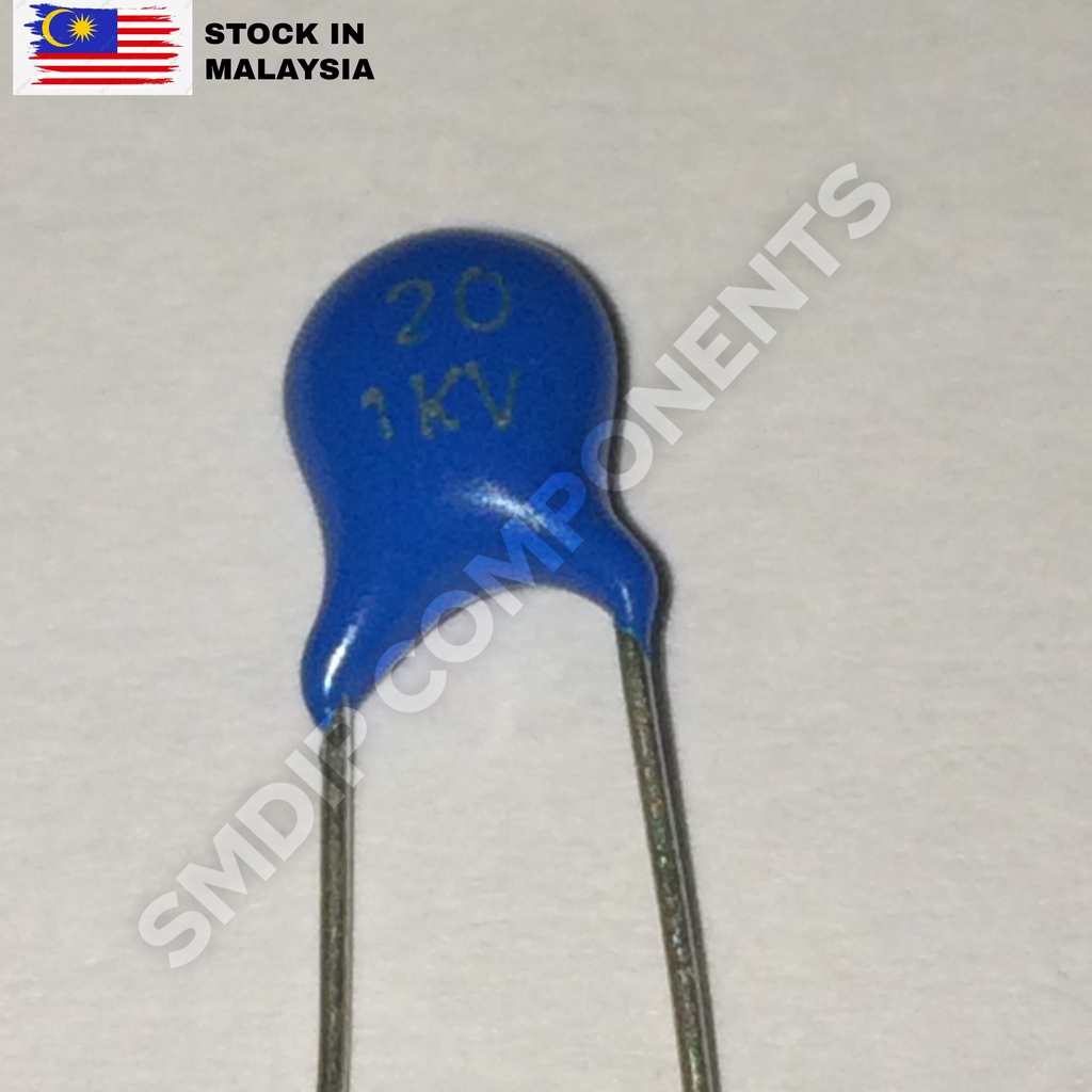 5PCS 20pF 1KV, High Voltage Ceramic Capacitor (200K) | Shopee Malaysia