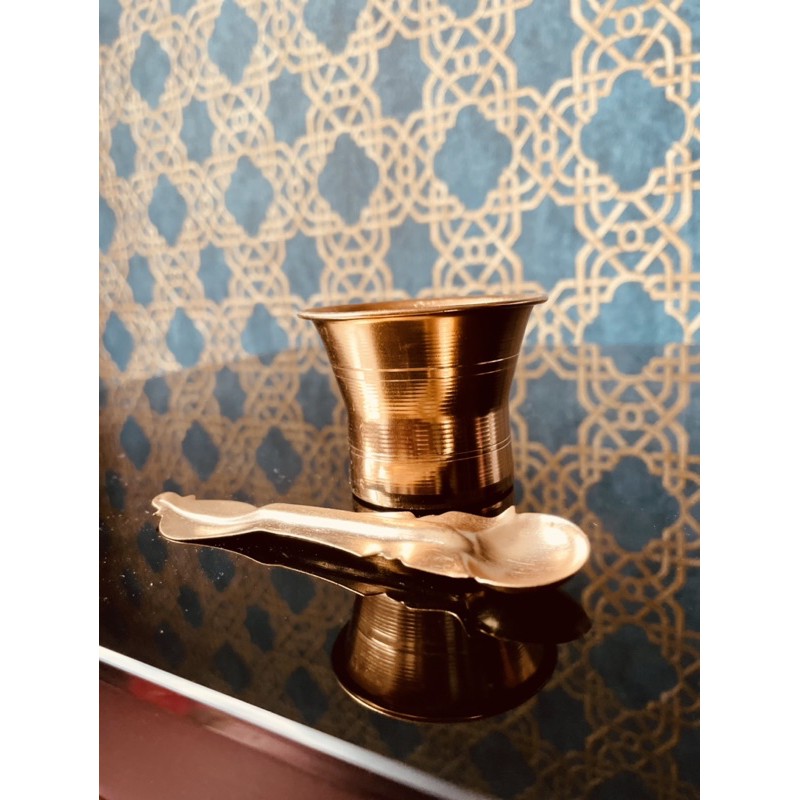 pooja item copper theertam pancha pathiram | Shopee Malaysia