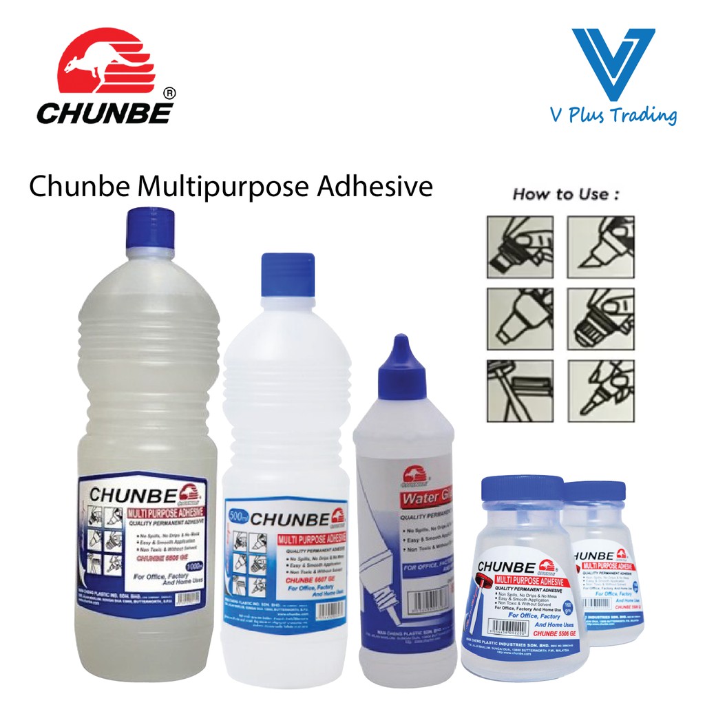 Chunbe Multipurpose Adhesive 160ml / 230ml / 500ml / 1000ml | Shopee ...