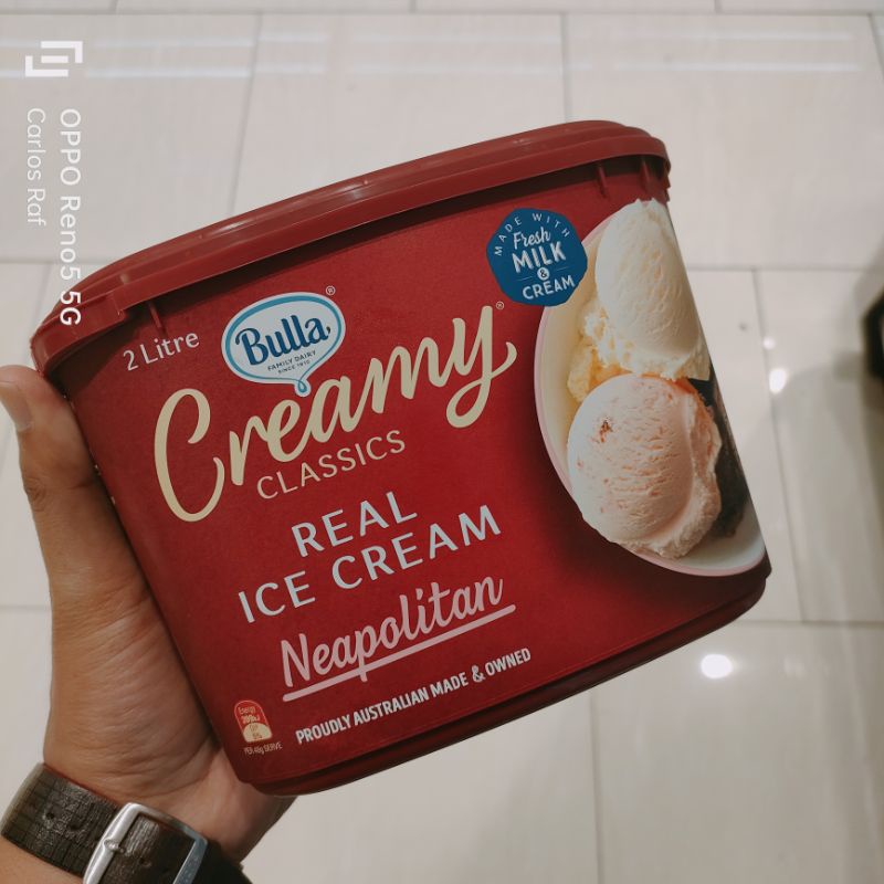 Australia Bulla Creamy Classics Ice Cream Stick Tub Cones - Neopolitan ...