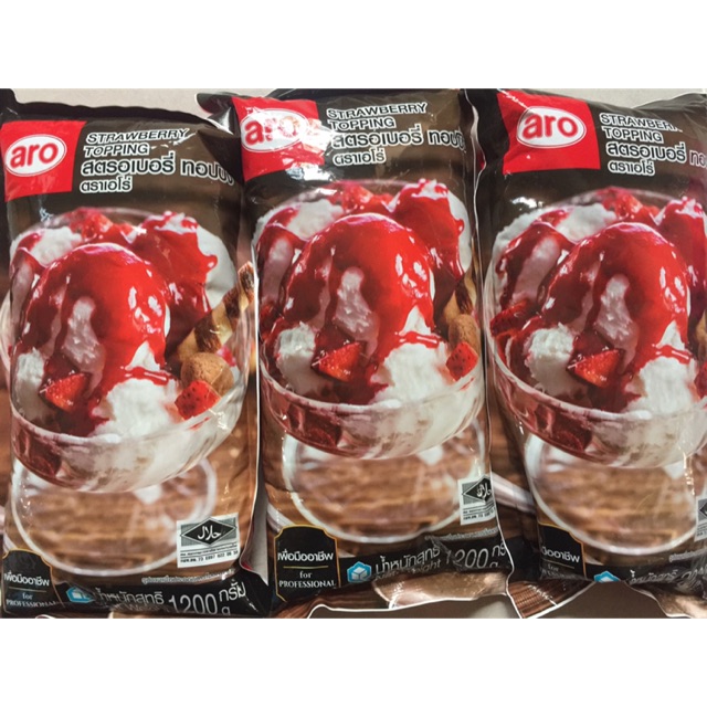 Topping strawberry 🍓 aro 1200g | Shopee Malaysia