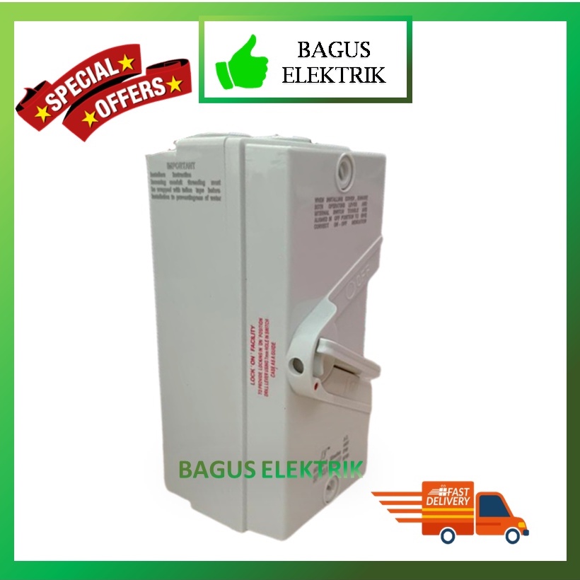 WEATHERPROOF ISOLATOR SWITCH 3 POLE 20A / 35A / 63A (IP66) | Shopee Malaysia