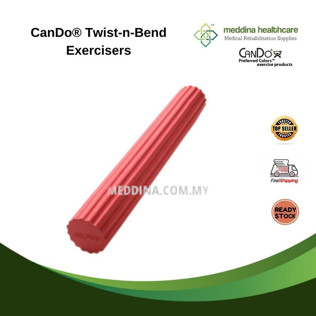 MEDDINA Hand Exercise Cando Twist And Band - 12" - Red - Light | Shopee ...