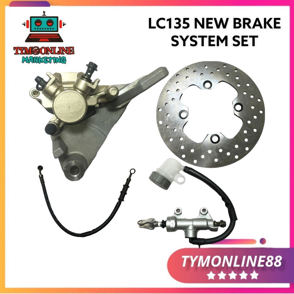 Yamaha LC135 NEW LC5S LC 55C Rear Disc brake pump set FULL SET WITH ...