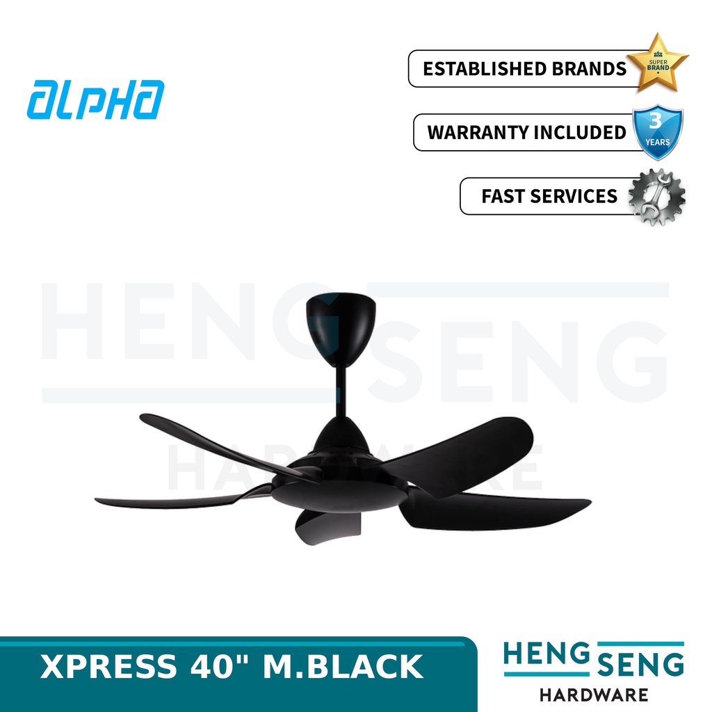 ALPHA 40" CEILING FAN 5 BLADE COSA XPRESS | Shopee Malaysia