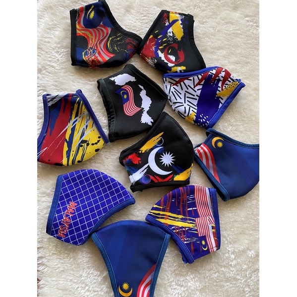 Face Mask Merdeka Bendera Malaysia Jalur Gemilang Hari Kebangsaan ...