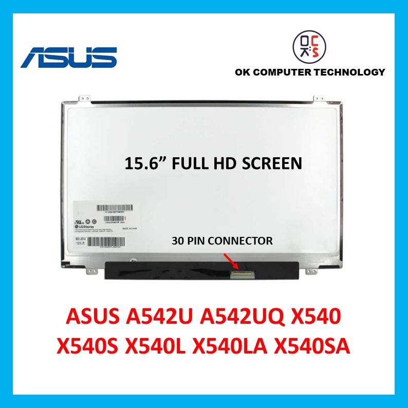 New Replacement Screen Laptop ASUS A542U A542UQ X540 X540S X540L X540LA ...