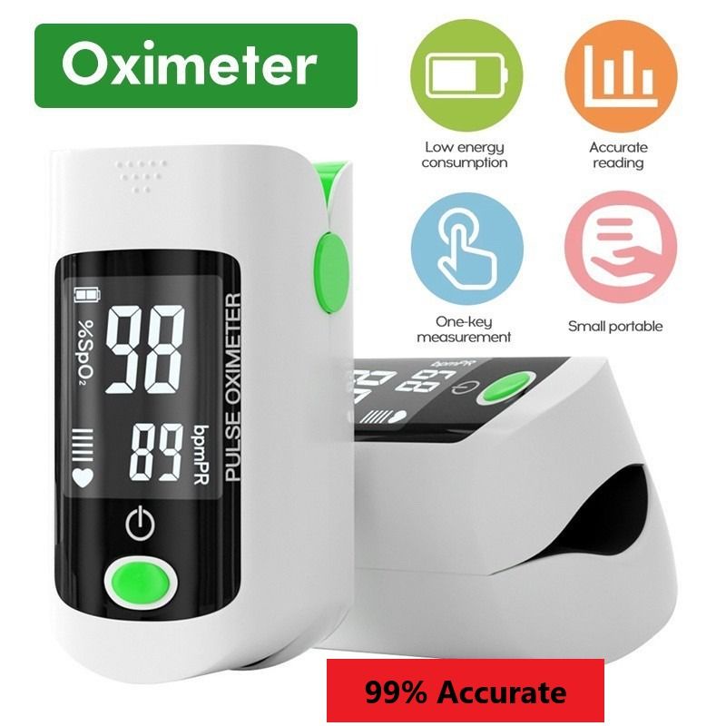 CLEAR STOCK!! (FREE BATTERY)🔥 🔥Finger Clip Pulse Oximeter Blood Oxygen ...
