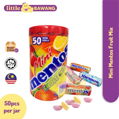 Mini Mentos Fruit Mix 50pcs 25pcs mini roll | Shopee Malaysia