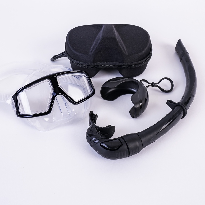 Aero Anti-Fog Freediving Mask Set for Snorkelling and Diving | Shopee ...
