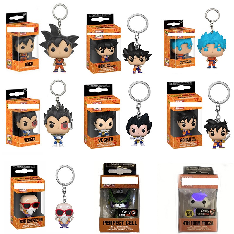 Funko POP Dragon Ball Goku Vegeta Keychain Dragon Ball Super Z | Shopee ...