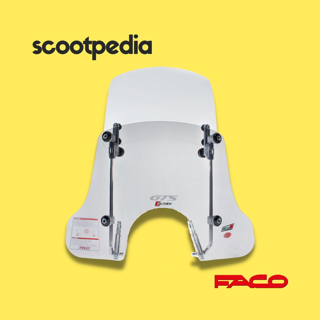 Vespa GTS Flyscreen TWIN FACO Toned Windscreen Windshield | Shopee Malaysia