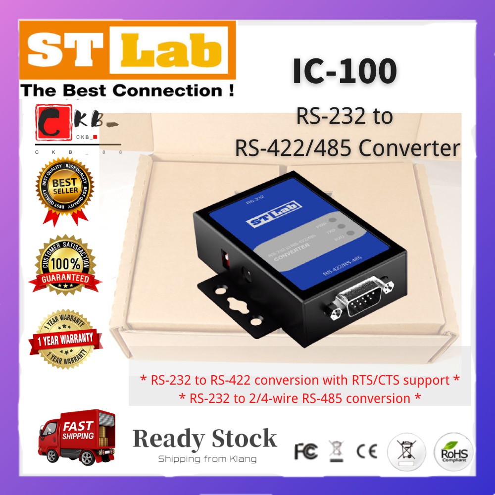 🔥Ready Stock🔥STLAB IC-100 RS-232 to RS-422/485 Converter (IC100 ...