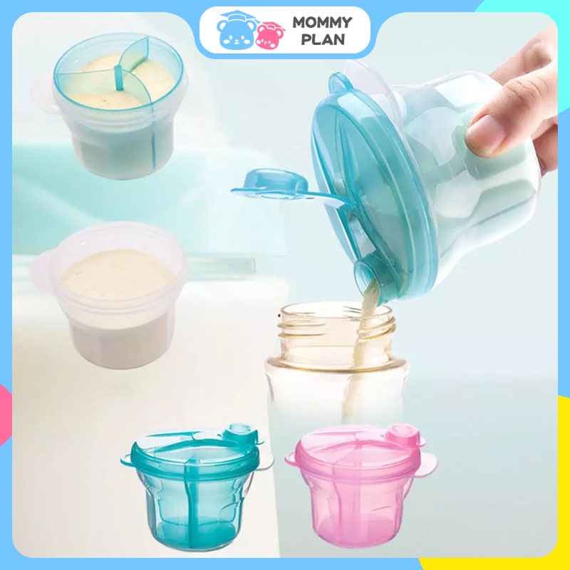 3 Grid Milk Powder Formula Dispenser Baby Food Storage Box Portable ...