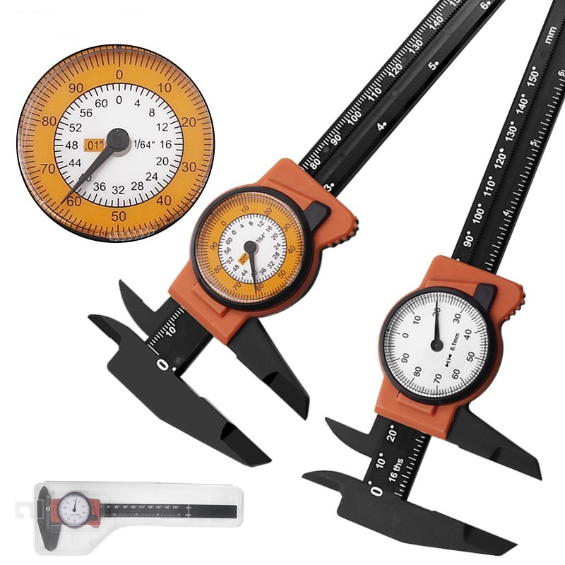 MKR Dial Caliper Gauge Measuring Tools Plastic Vernier Caliper With ...