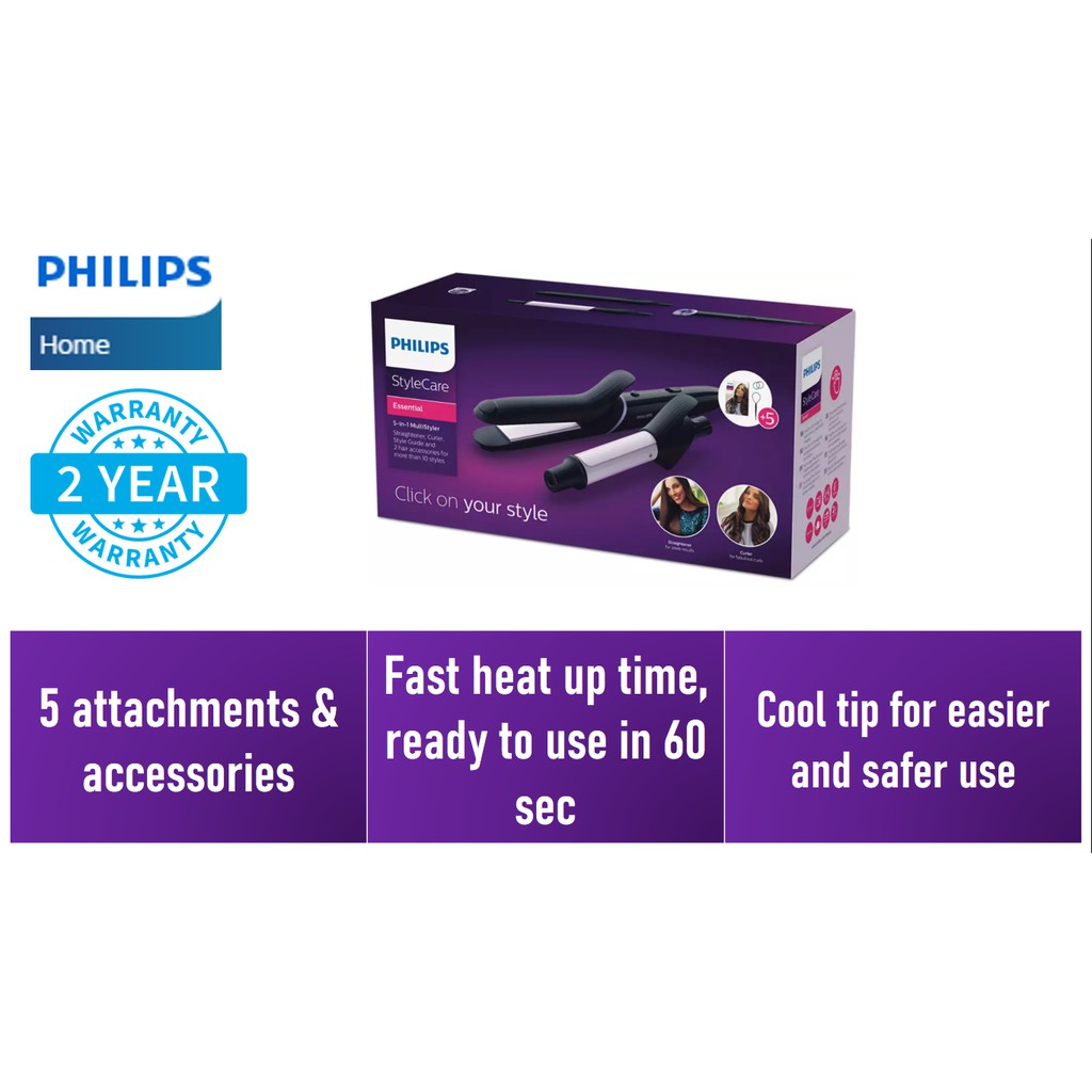 Philips StyleCare Hair Multi-Styler with 5 Attachments (BHH811/00 ...