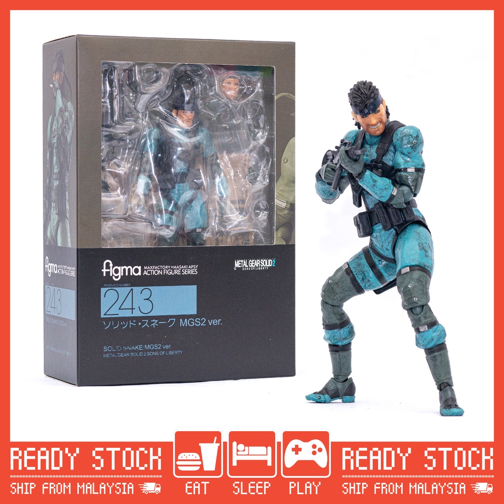 OEM 15cm Figma 243 MGS Snake Metal Gear Solid Action Figure Moveable ...