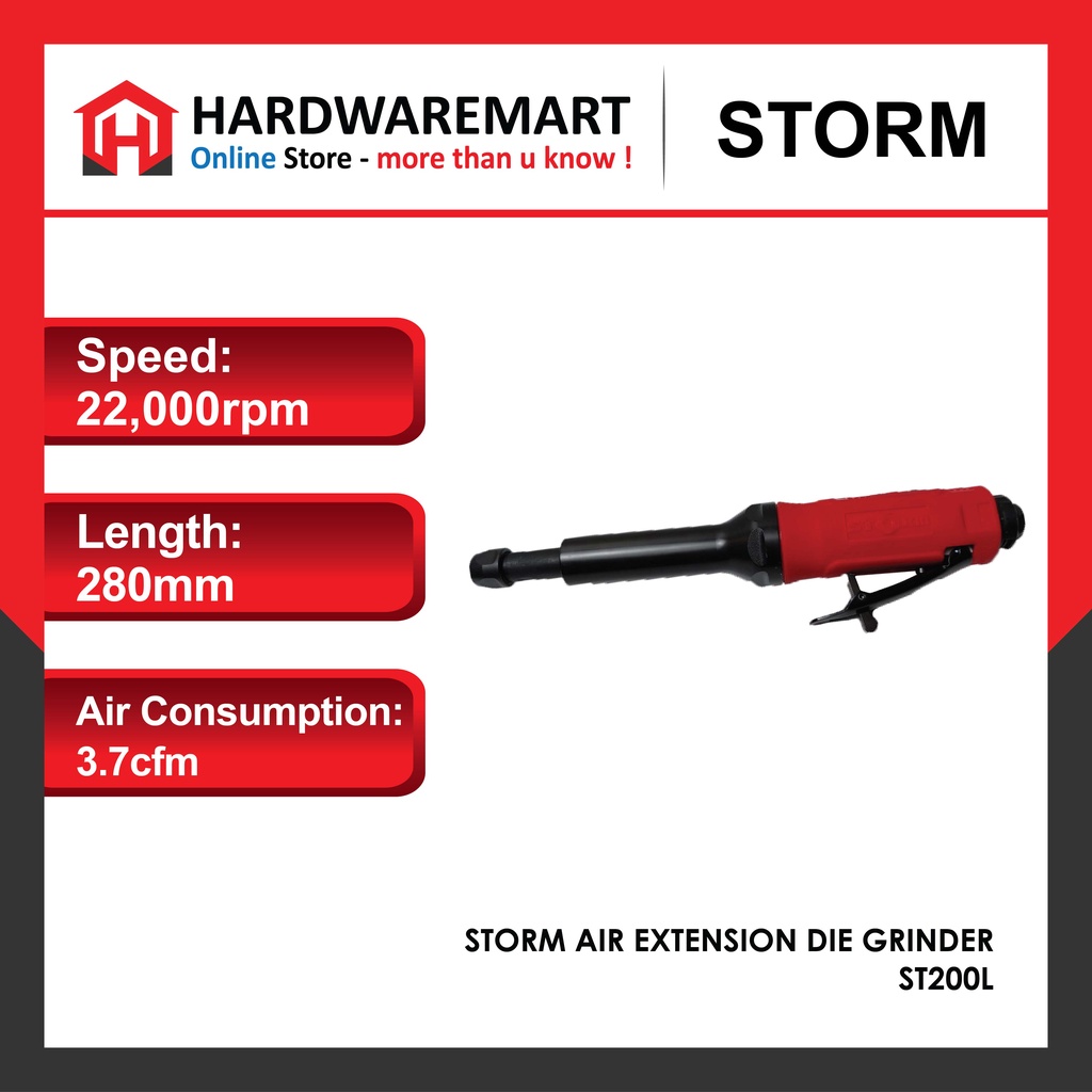 STORM AIR EXTENSION DIE GRINDER - ST200L | Shopee Malaysia