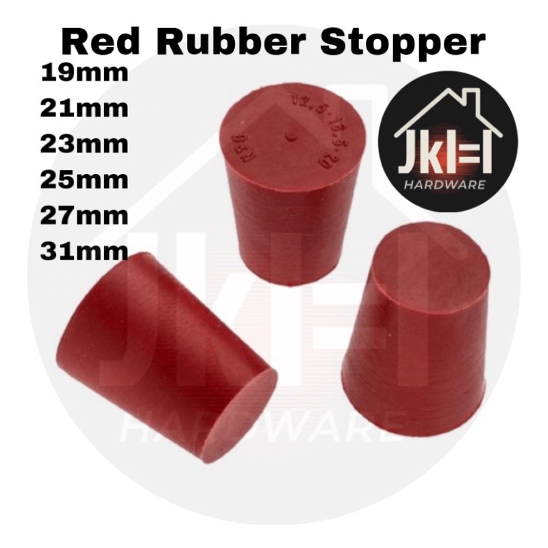 Red Rubber stopper 19mm 21mm 23mm 25mm 27mm 31mm | Shopee Malaysia