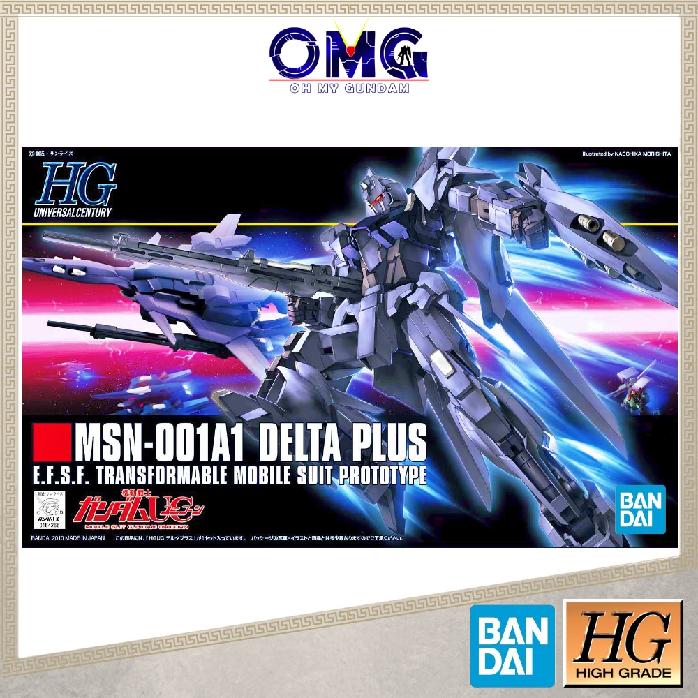 Bandai HGUC MSN-001A1 Delta Plus 59164 HG Delta Kai 1/144 Delta Kai ...