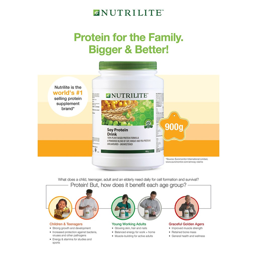 Repacked Trial Pack 100% Amway Nutrilite Soy Protein Drink | Shopee ...