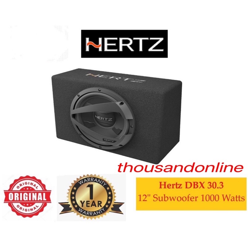 HERTZ DBX 30.3 - 12 INCH SUBWOOFER 1000 WATT SUB BOX | Shopee Malaysia