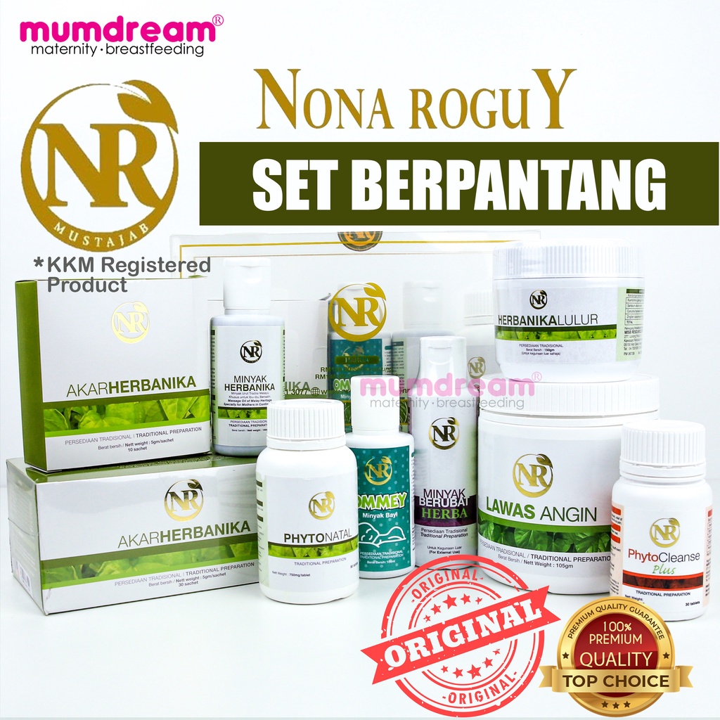 [ 100% ORIGINAL ] Nona Roguy Set Berpantang ibu Bersalin Rangkaian Nona ...