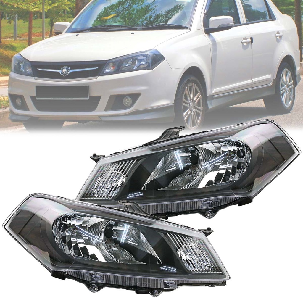 [READY STOCK] Proton Saga FLX Front Head Lamp Headlight Headlamp Lampu ...