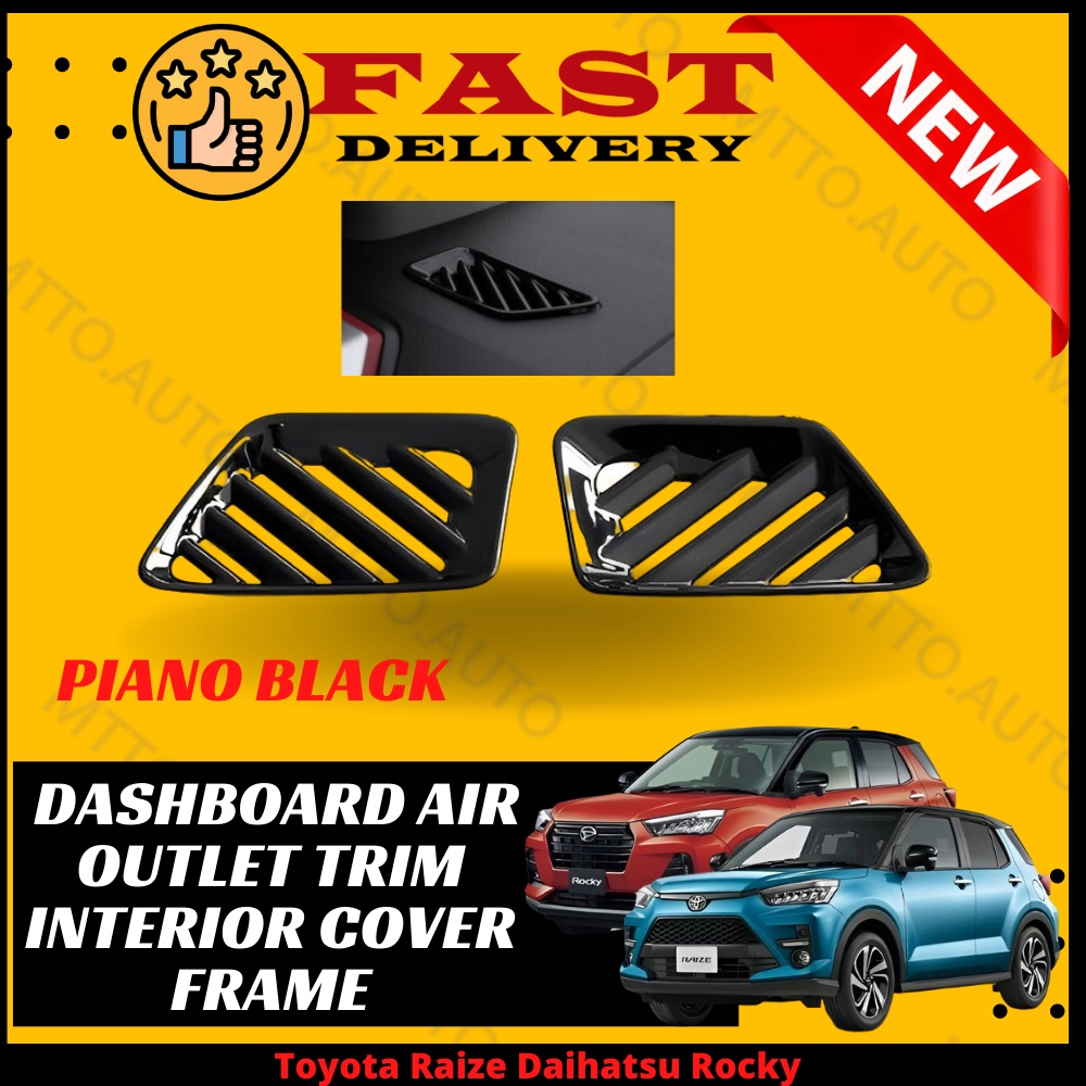 MTTO Toyota Raize Rocky Dashboard Air Outlet Trim Interior Cover Frame ...