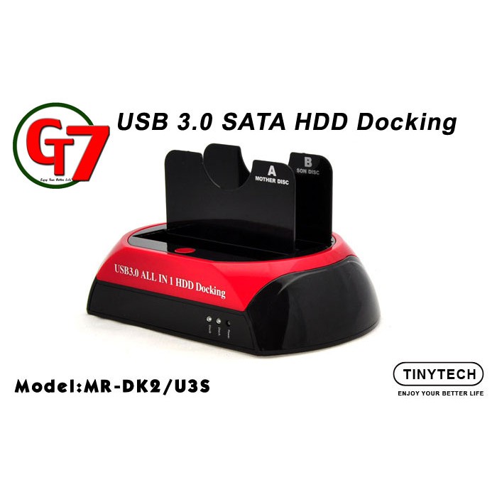 USB 3.0 SATA HDD DOCKING-2 HDD SLOT (MR-DK2/U3S) | Shopee Malaysia