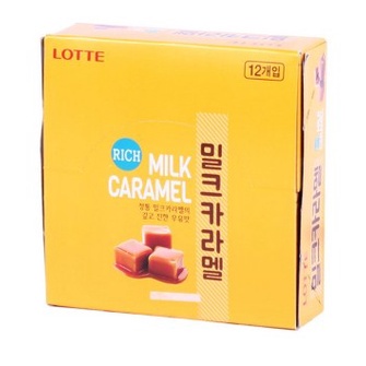 [LOTTE] Milk Caramel 50g 12EA X 1BOX caramel candy korea caramel sweets snacks | Shopee Malaysia