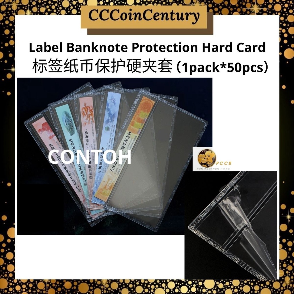 【IN STOCK KL】Label Banknote Hard Card Cover Protector Collection (1pack ...