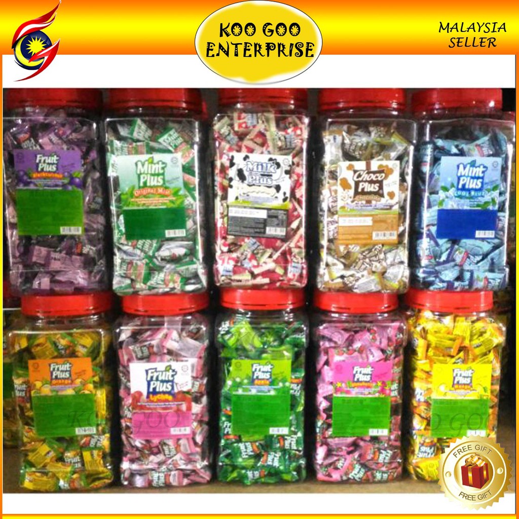 FRUIT PLUS 300PCS+- AND FRUIT POINT 1KG CHILDHOOD HALAL | Shopee Malaysia