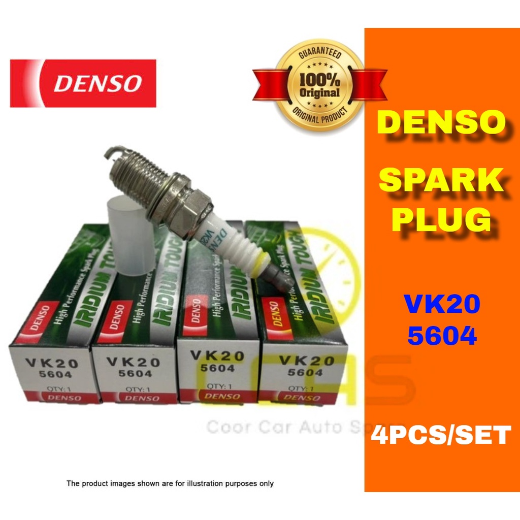Denso Iridium Tough VK20 5604 spark plug Wira Satria Waja Perdana Vios ...