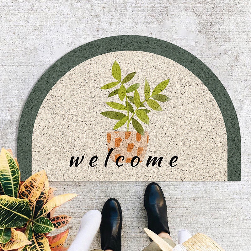 Nordic Semi-circle Wire Circle Mat Special Door Mat for Entrance Door ...