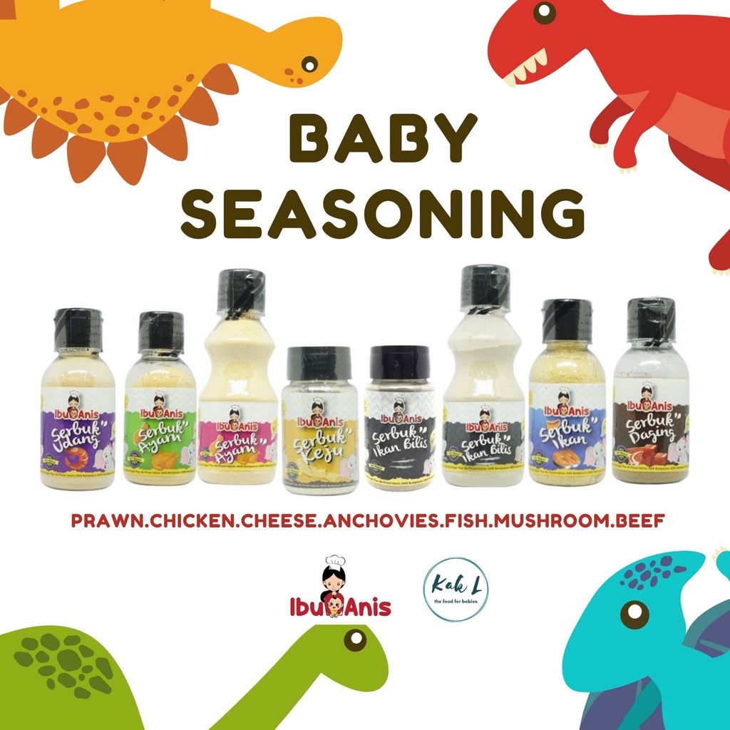 IBU ANIS BABY SEASONING SERBUK PERASA BAYI BILIS AYAM IKAN DAGING IKAN ...
