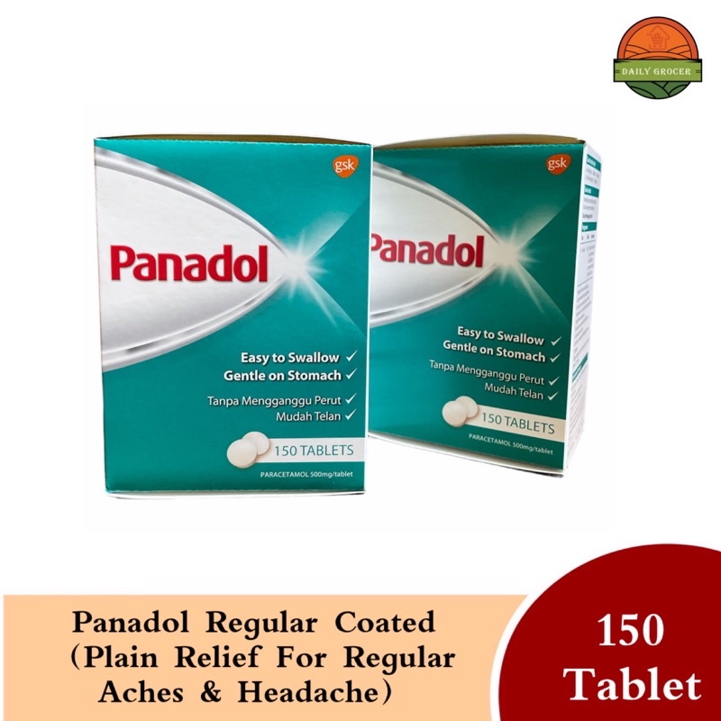 Panadol Regular Coated (150's/10 Tablets x 15 Blisters) | Shopee Malaysia