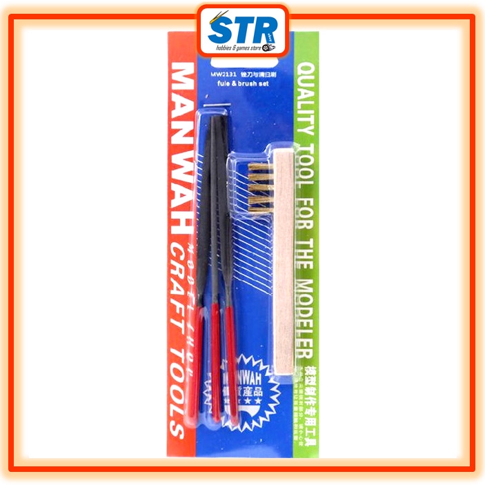 Manwah MW-2131 Model Tools Metal Files & Brush Set [Gundam / Gunpla ...