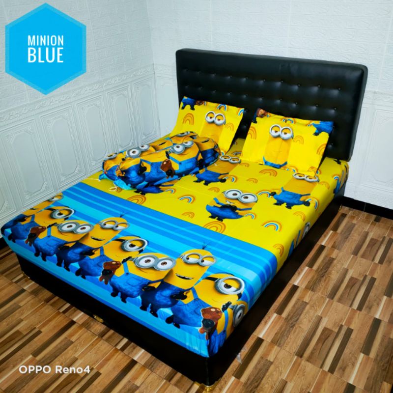 Minions Blue Homemade Bed Sheets | Shopee Malaysia