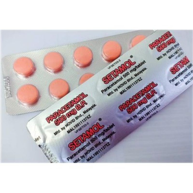 PARACETAMOL 500MG SETAMOL HOVID 10s (NEW PACKAGING ADAMOL) | Shopee ...