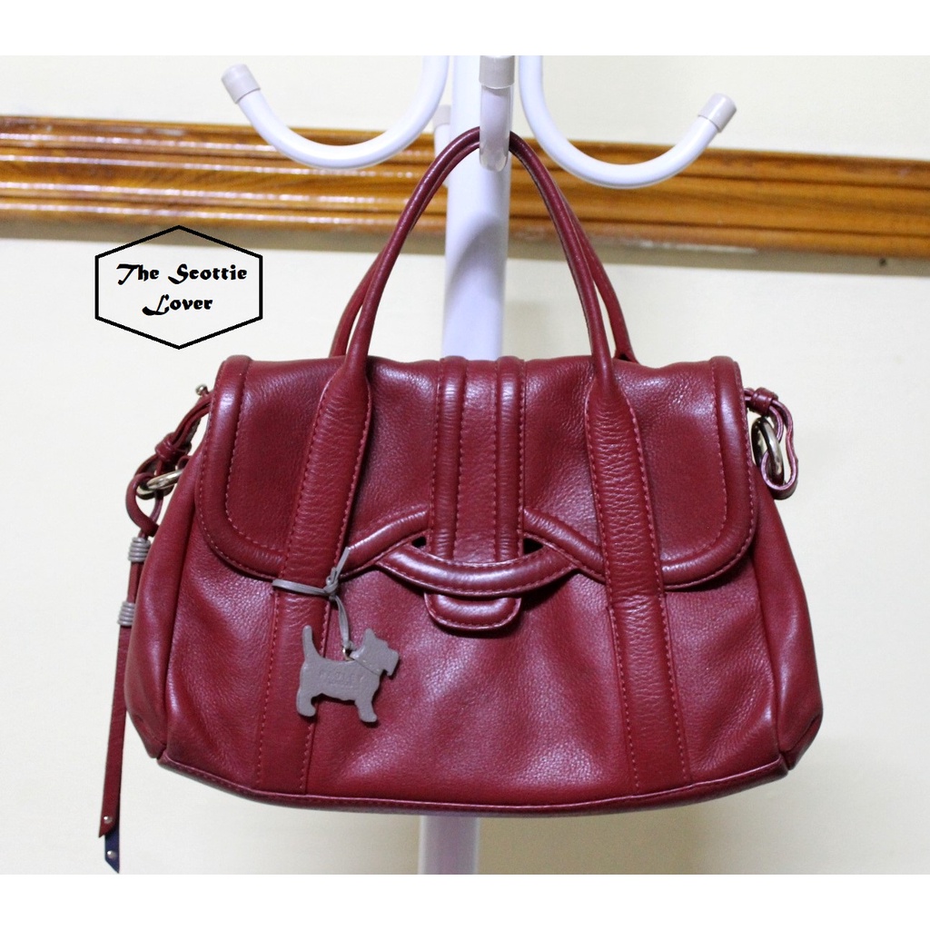 Used Radley Red Leather Bag | Shopee Malaysia